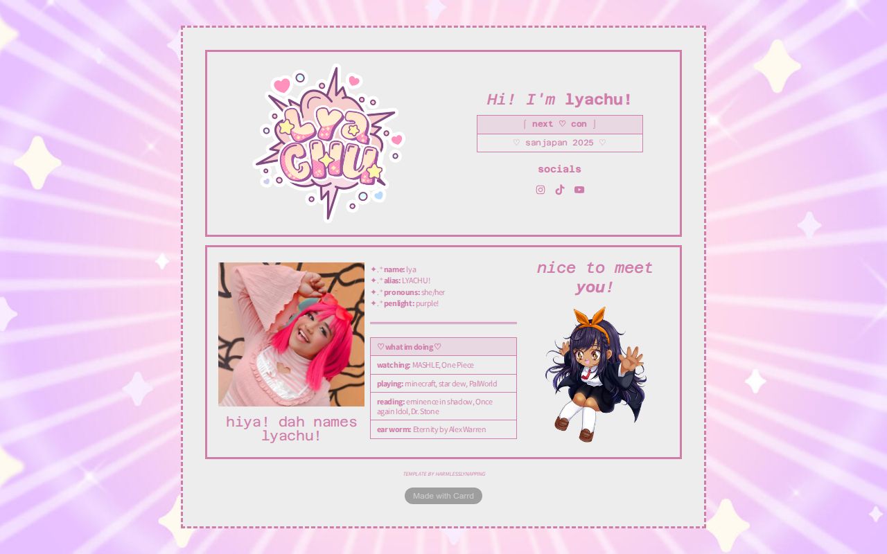 lyachu's carrd!